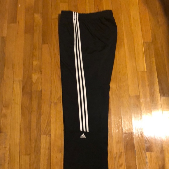 adidas | Pants | Adidas Black Coaches Pants L Custom 3 Lenggh | Poshmark